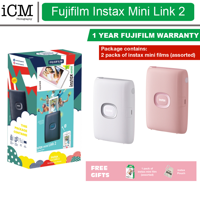Fujifilm Instax Mini Link 2 combat kit -1 Year Fujifilm Warranty ...
