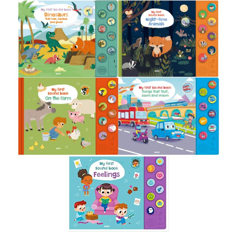 My First Sound Book : Dinosaurs/On the Farm/Night Animals/Things That ...