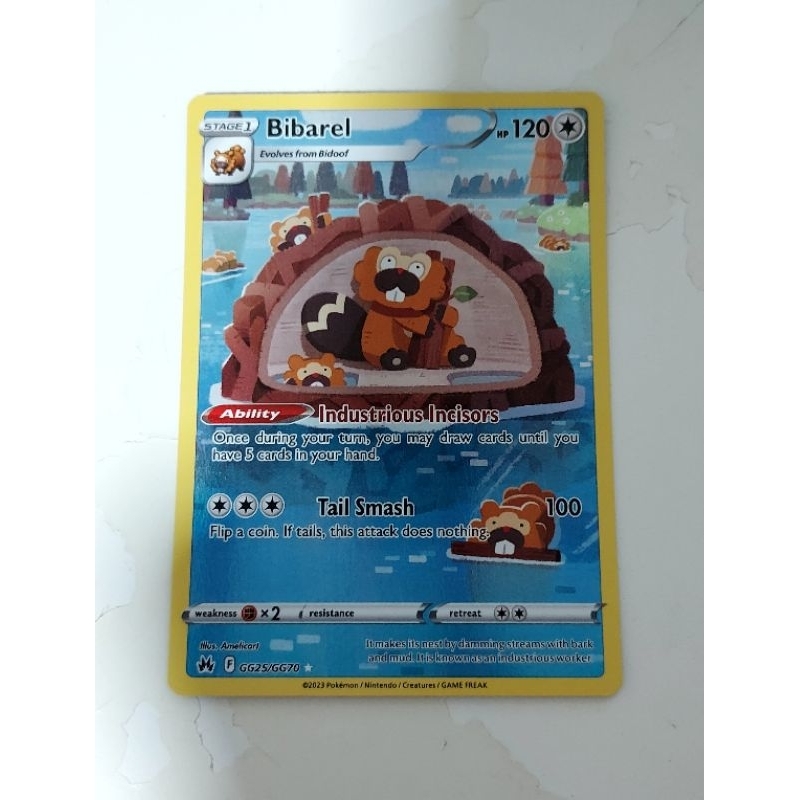 Pokemon bibarel galarian gallery crown zenith card | Shopee Singapore