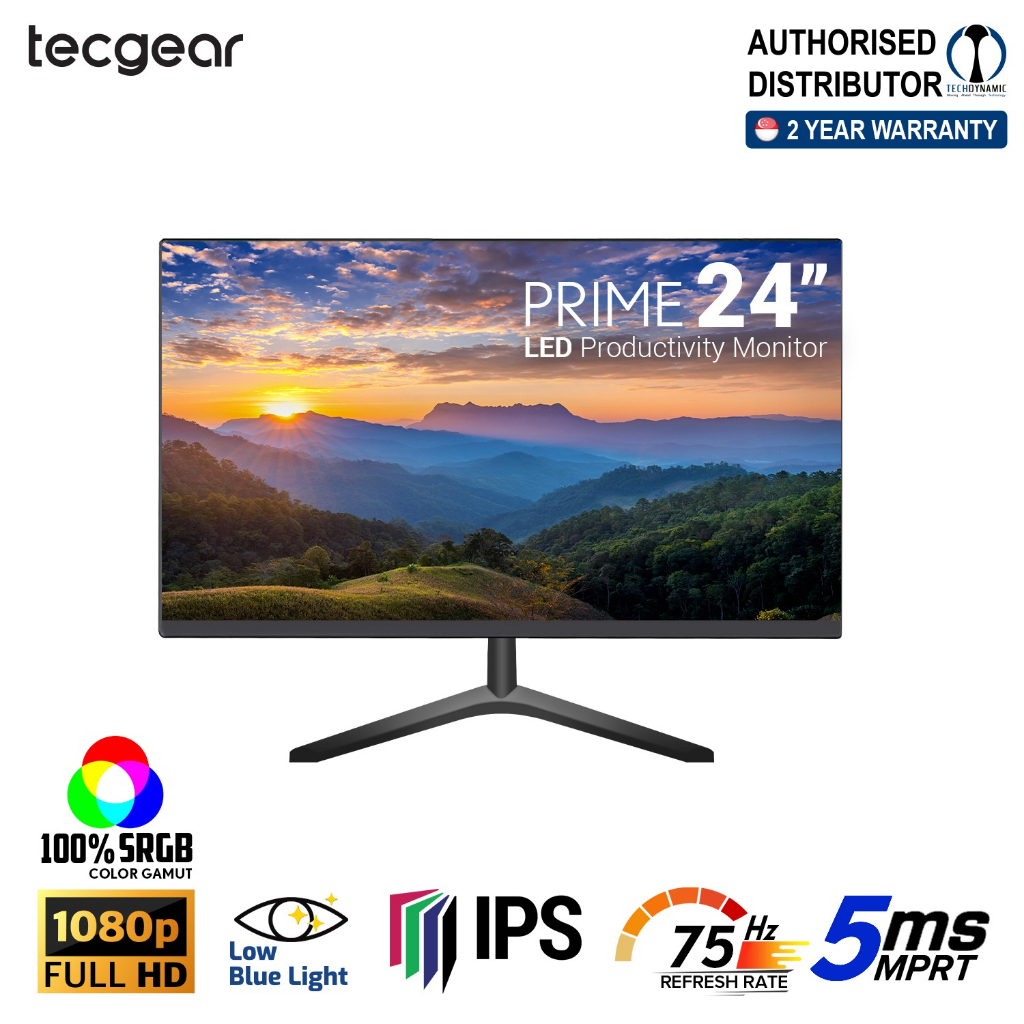 [NEW ARRIVAL] Tecgear PRIME 24inch, IPS, 100% sRGB Professional ...