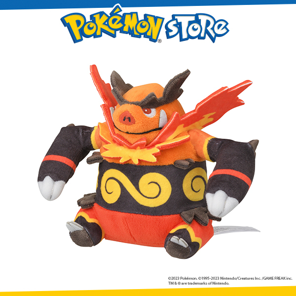Pokémon Center Original Pokémon fit Plush Emboar | Shopee Singapore