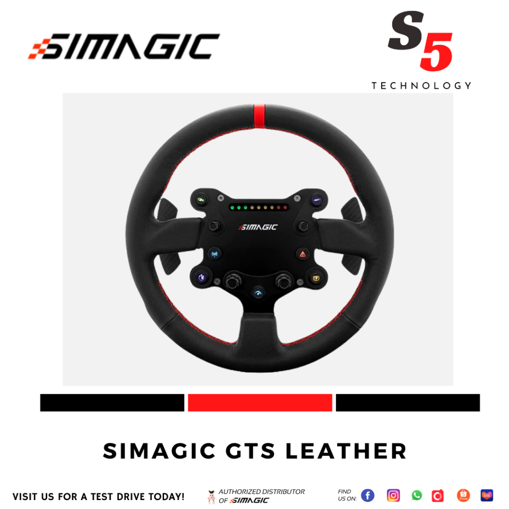 SIMAGIC GTS Steering Wheel / GTS Leather / GTS Alcantara | Shopee Singapore