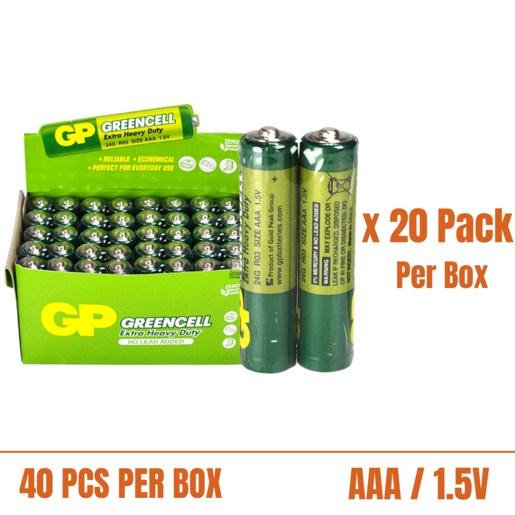 GP Battery - Ultra Alkaline Battery / Greencell Extra Heavy Duty ...