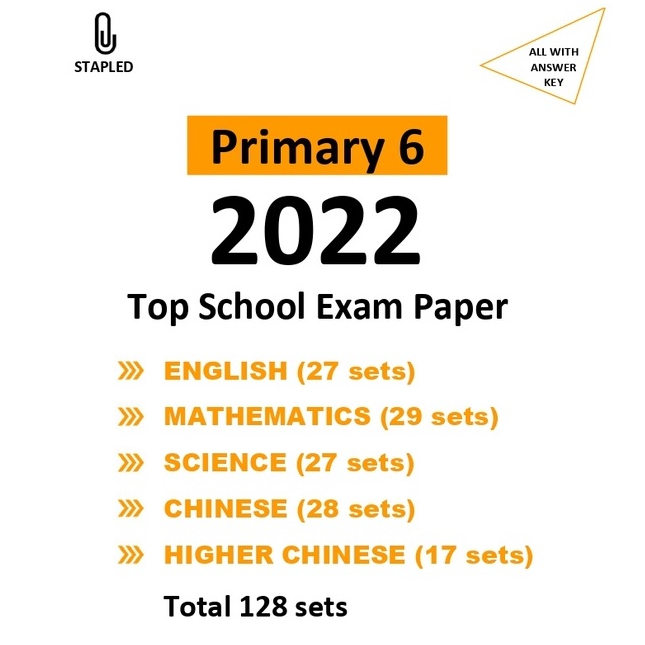 2022 P6 Top Schools Exam Paper Primary 6 | Shopee Singapore