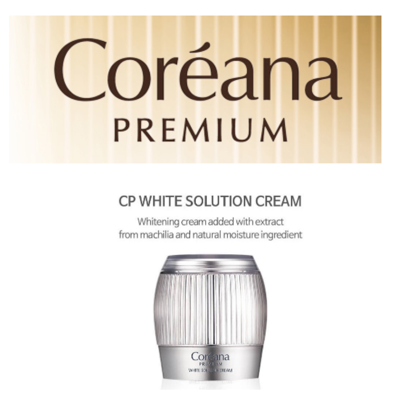 Coreana Premium White Solution Cream 50ml (MADE IN KOREA) X Expiry Date ...