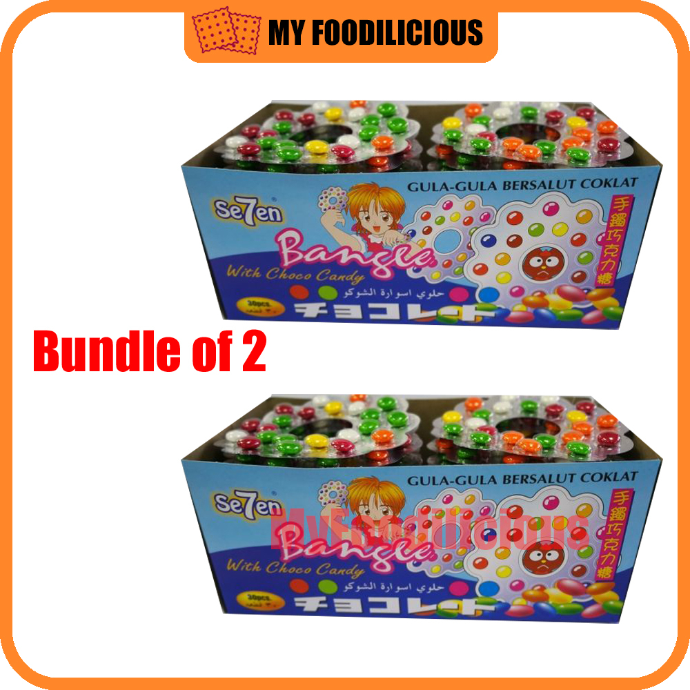 Se7en Flower Choco Bean Bangle Candy Gula Bersalut Coklat 30pcs/375g ...