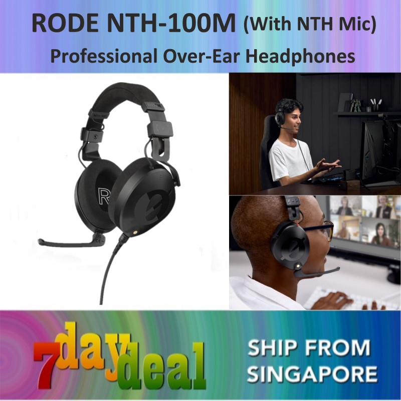 RODE NTH-100M Professional Over-Ear Headphones / Headset (NTH100M NTH-100 M With NTH-Mic ...