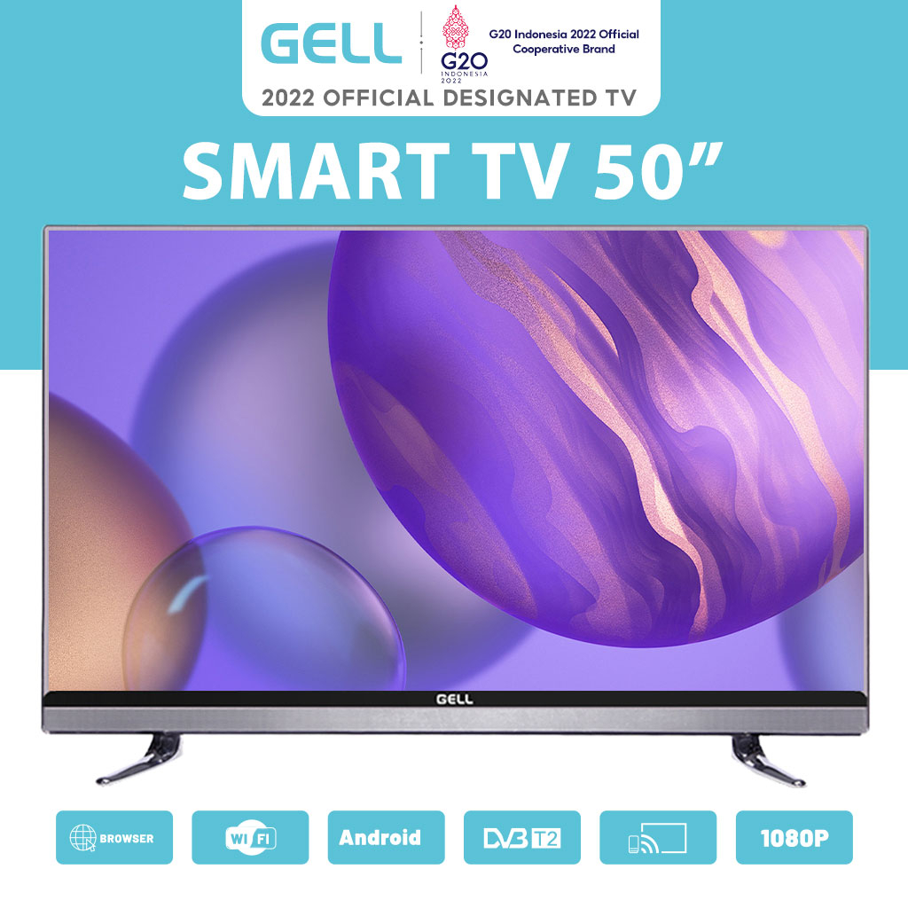 GELL TV 50 inch Android Smart TV With GooglePlay store | Netflix | Youtube | Wifi | Shopee Singapore