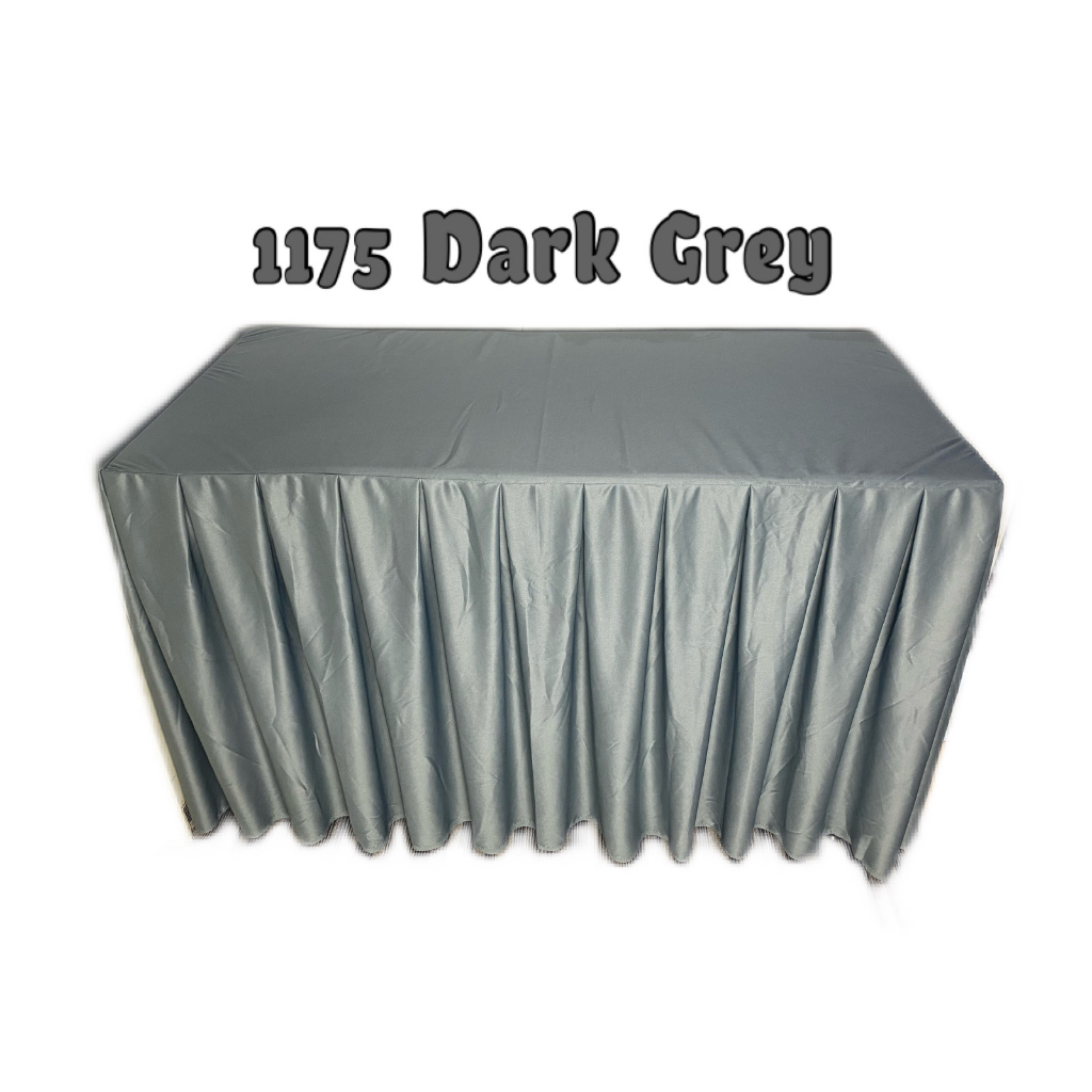 Dark GREY Cover Banquet Table / Table Skirting | Shopee Singapore