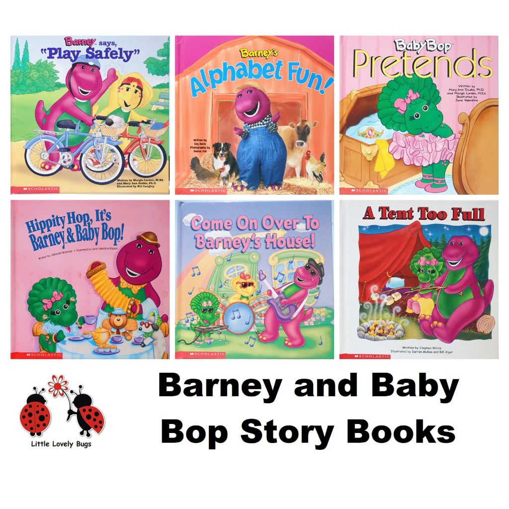 [SG PRELOVED] Barney Books & Baby Bop Story Books, English Scholastic ...