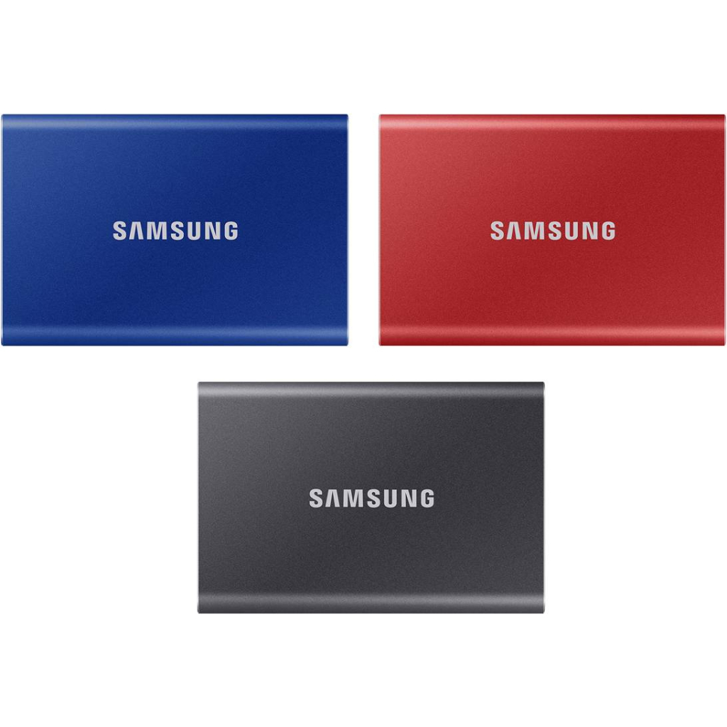 Samsung Portable SSD T7 Series General Blue/Red/Titan Gray Solid State ...