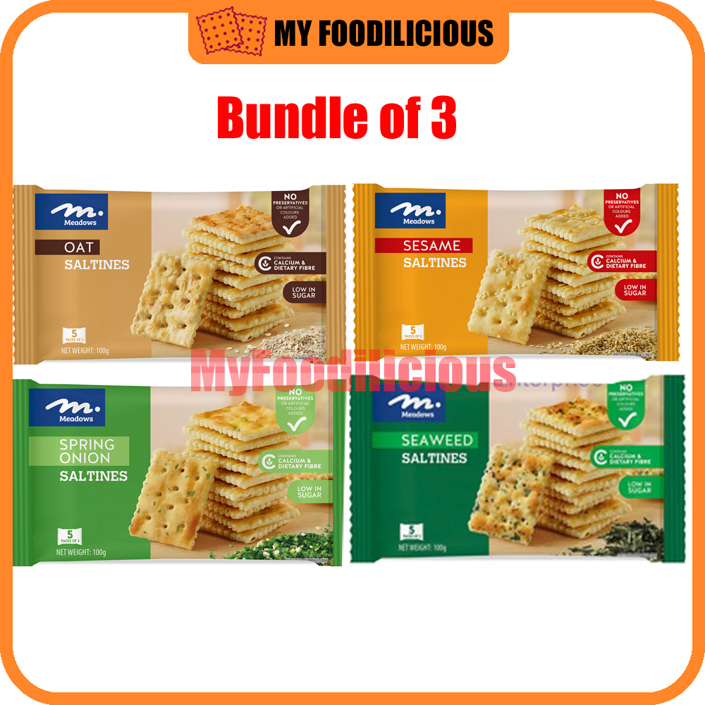 Meadows Crackers Saltines - Seaweed/ Spring Onion / Oat / Sesame ...