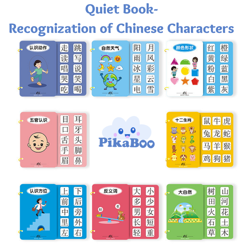 Early Learning of Chinese Characters Preschooler DIY Quiet Book ...