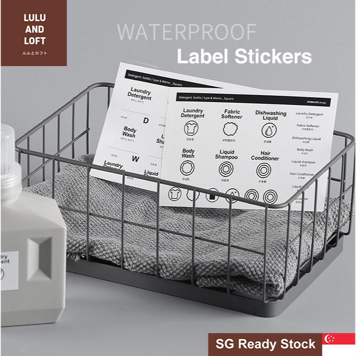 Minimalist Adhesive Organizing Storage and Laundry Detergent Liquid ...