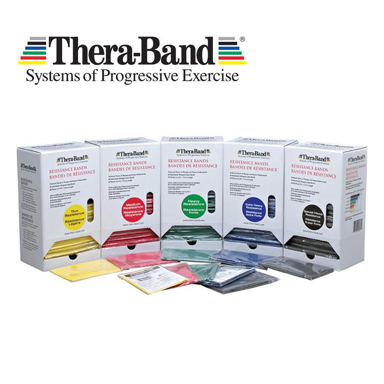 Thera-Band Exercise Bands Retail Pack 1.5m Latex Elastic Therabands for ...