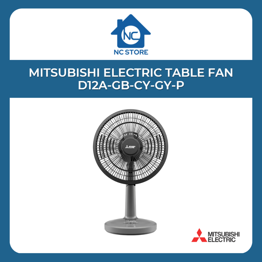 MITSUBISHI ELECTRIC Table Fan D12A-GB-CY-GY-P | Shopee Singapore