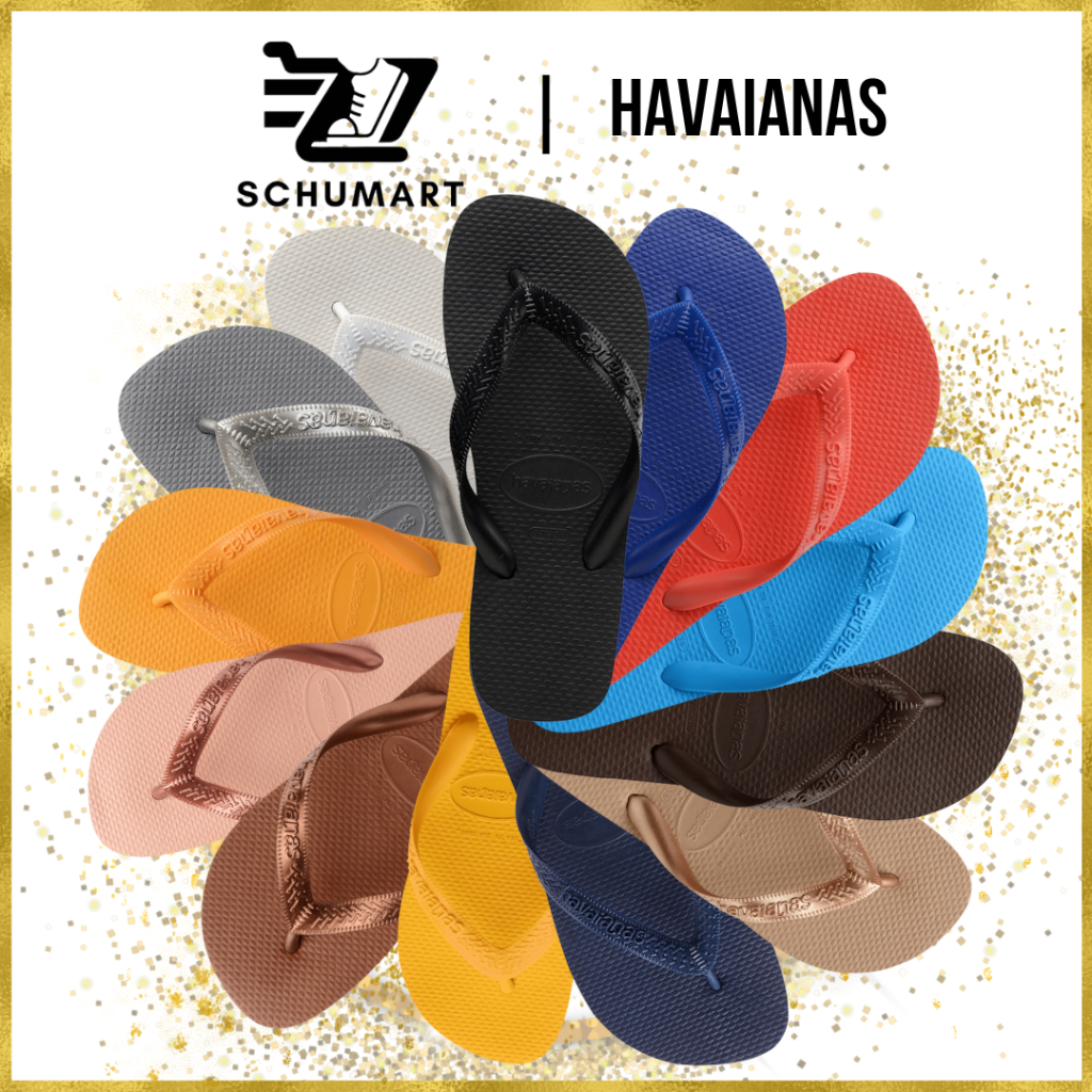 [BY SCHUMART] Havaianas Unisex Top Series All Size Flip Flops Anti-slip ...