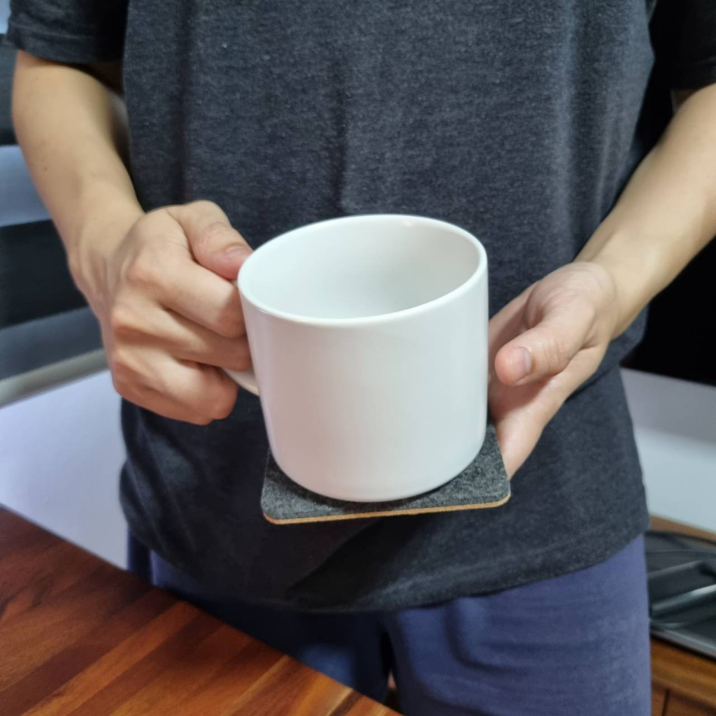 ALEXTEO Ceramic Mug Coffee cup wide mouth soup microwavable | Shopee ...