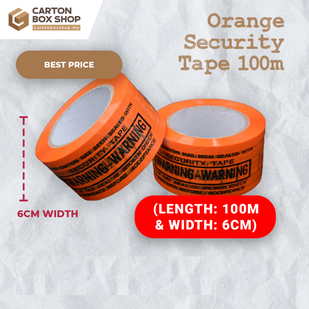 Orange security tape (100m) | Shopee Singapore