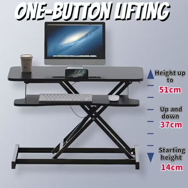 HSL Widened Desktop Standing Desk Lifting Table Computer Table ...