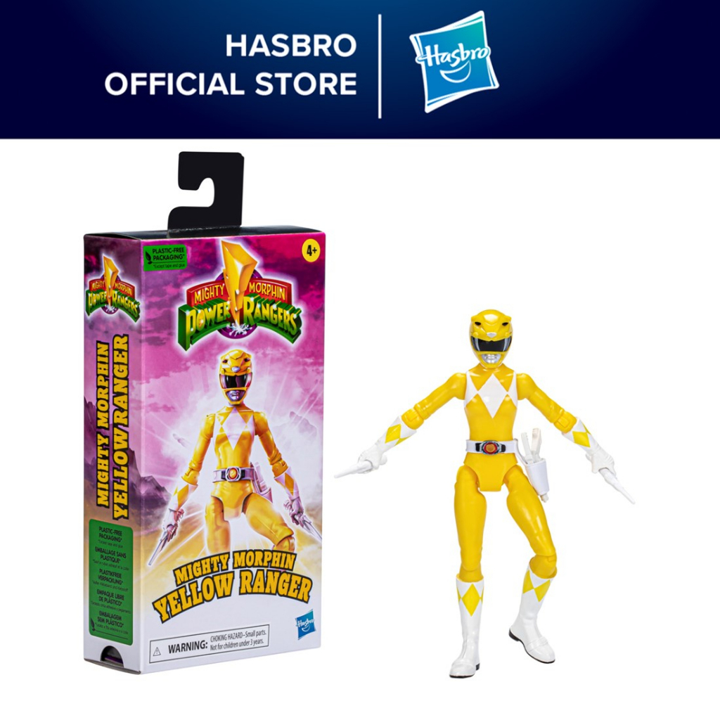 Power Rangers Mighty Morphin Yellow Ranger Action Figure, 6-Inch ...