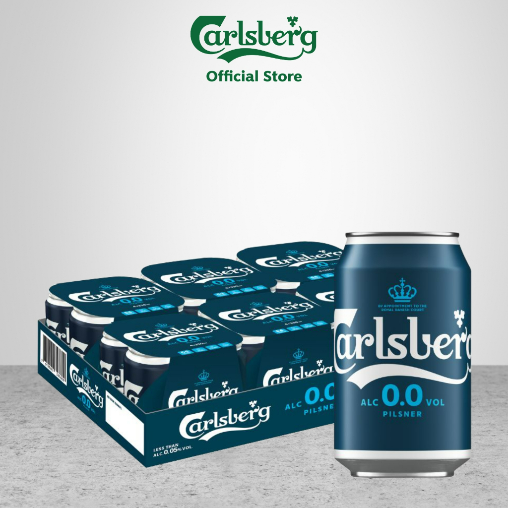 Carlsberg Alcohol Free Pilsner Beer 330ml Can (Pack of 24) | Shopee ...