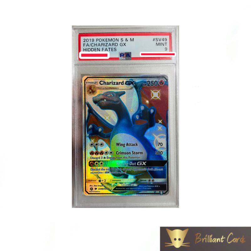 Pokemon Hidden Fates SV49 Shiny Charizard Graded Card PSA Slab | Shopee ...