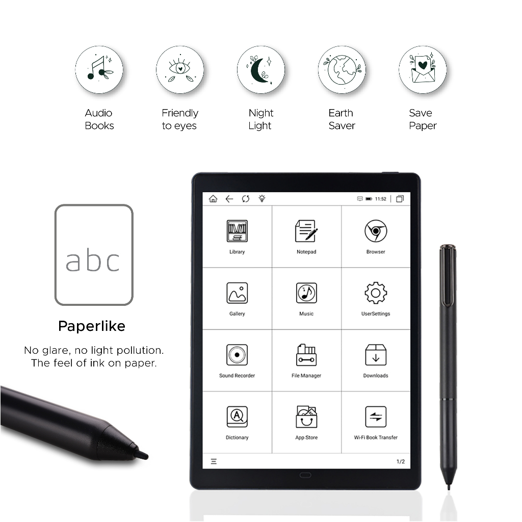 Boyue Likebook P10W 10″ 2GB Ram/64GB eBook Reader with Wacom Stylus ...