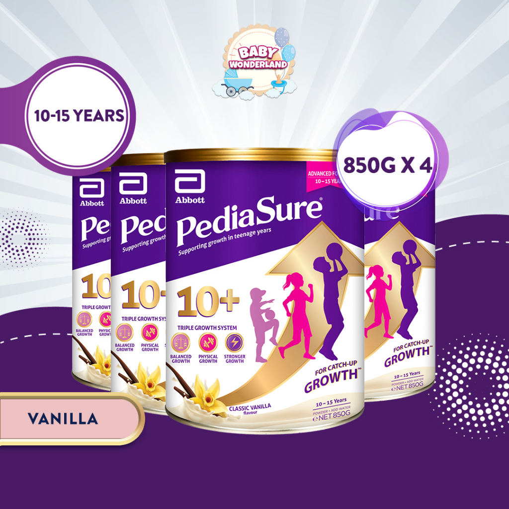 [Bundle of 4] Abbott PediaSure 10+ Triple Growth System Advanced ...