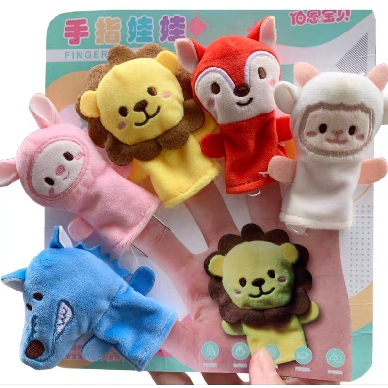 Kindergarten story teaching aids baby hand puppet toys children's early ...