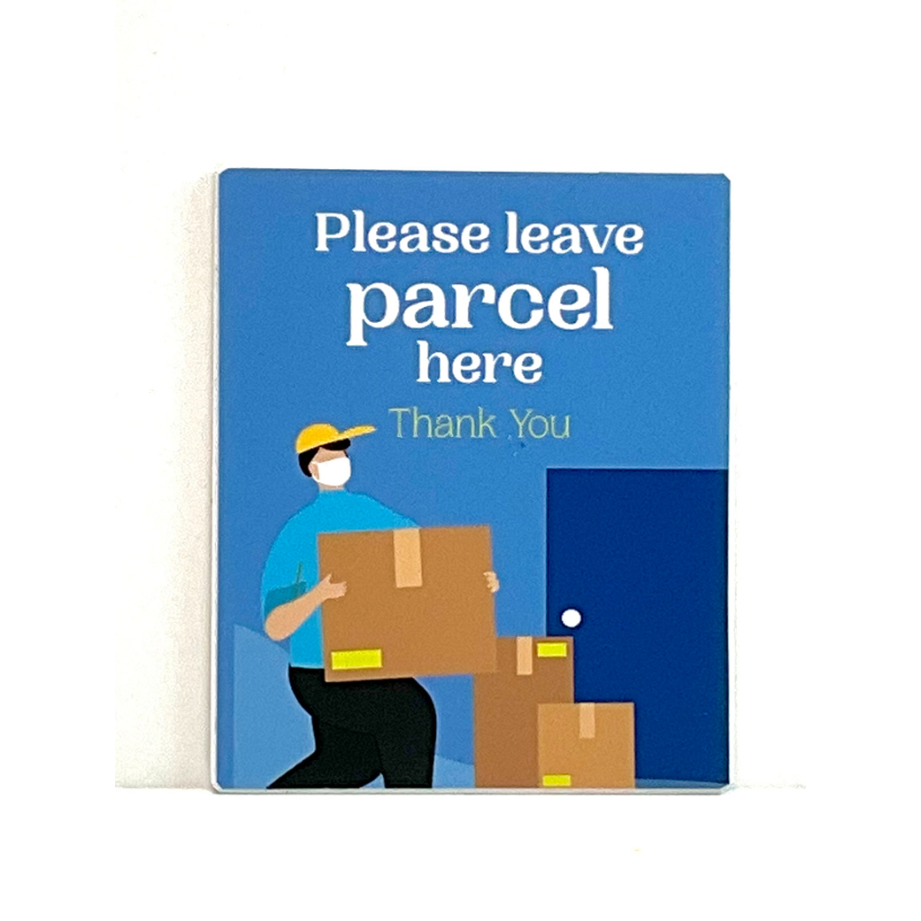 PLEASE LEAVE PARCEL HERE THANK YOU SIGNAGE | Shopee Singapore