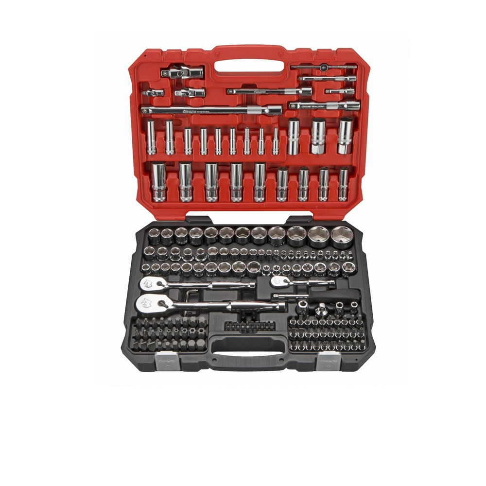 BOXO Tools | 172 Pcs 1/4", 3/8", 1/2" Dr. 6PT Socket Set (Metric ...