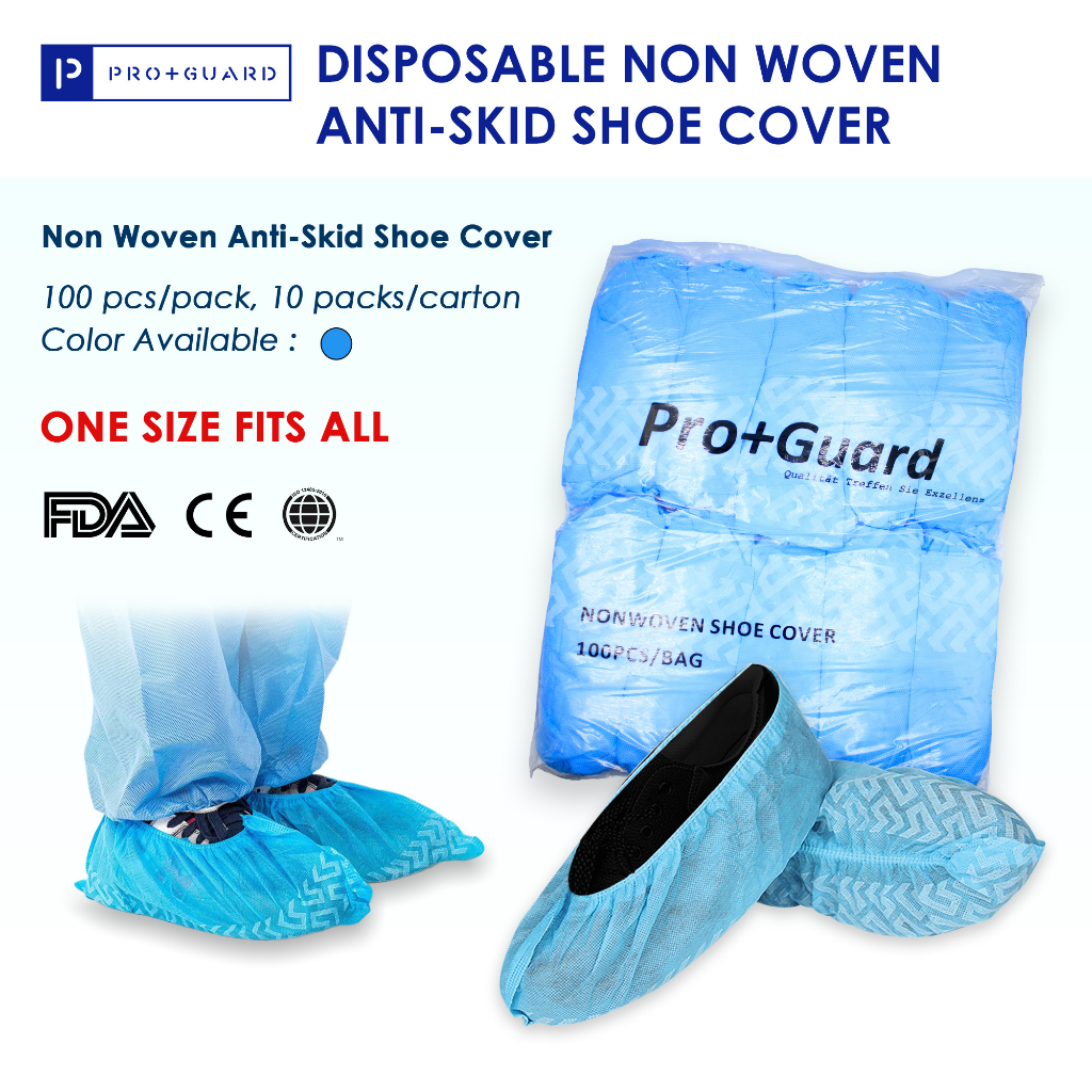 [SG PPE Ready-Stock] Pro+Guard Disposable Non Woven Anti-Skid Shoe ...