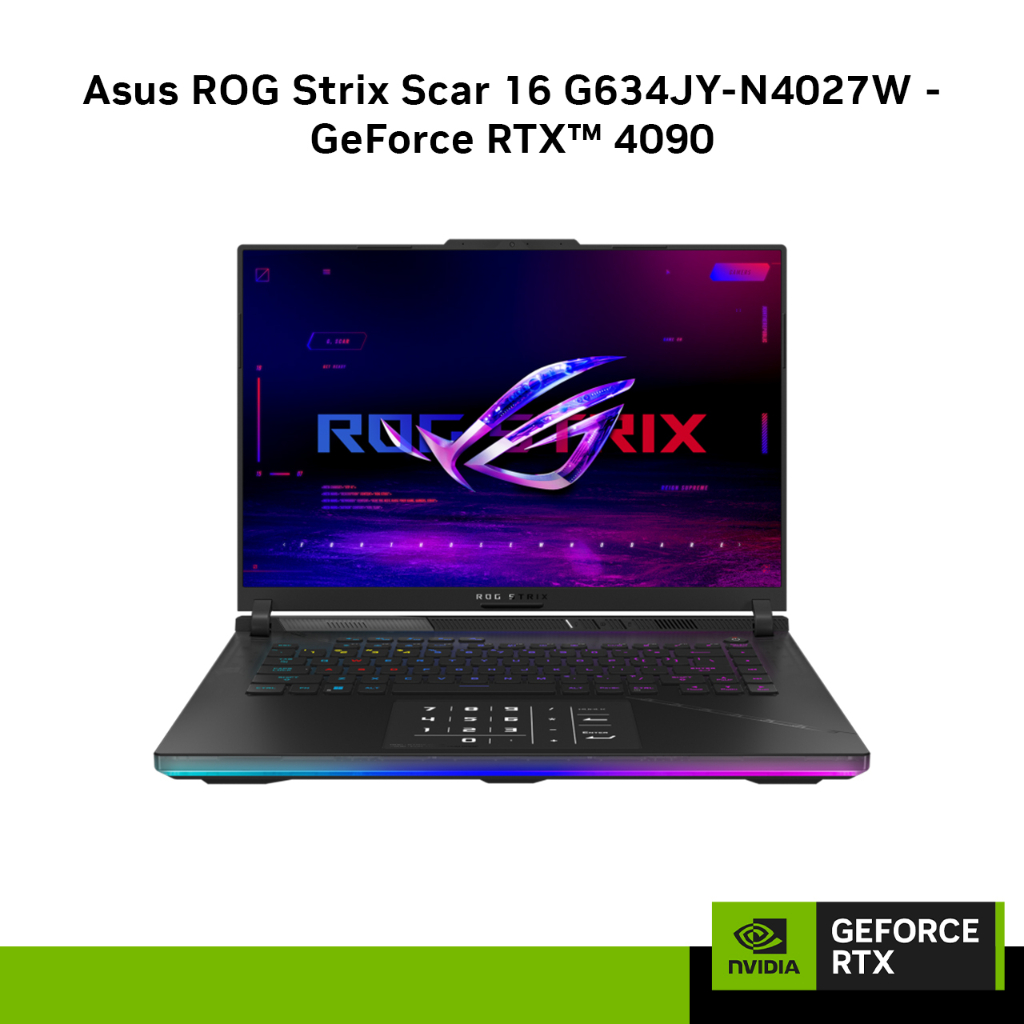 (GeForce RTX 4090 Gaming Laptop) Asus ROG Strix Scar 16 (2023) G634 ...