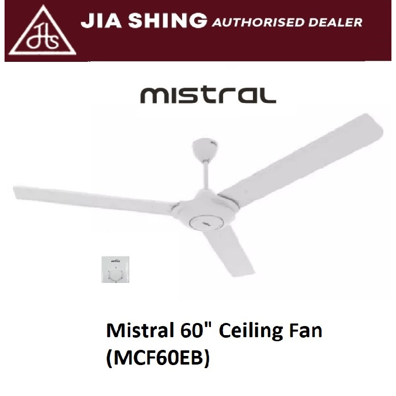 Mistral 60" Ceiling Fan MCF60EB | Shopee Singapore