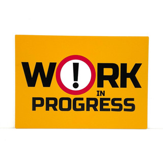 WORK IN PROGRESS SIGNAGE ( 210mm x 148mm ) | Shopee Singapore