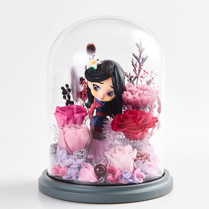 [SG Stock] Disney Princess Hua Mulan Preserved Flowers Dome Mulan ...