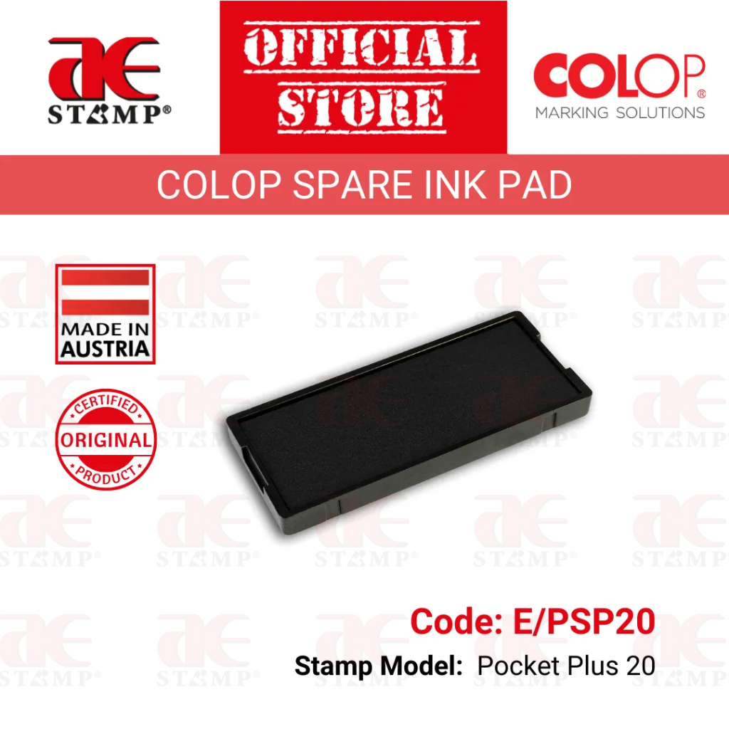 COLOP Replacement Ink Pad | Rectangle Shape Stamp Pad Model P10 P20 P30 ...