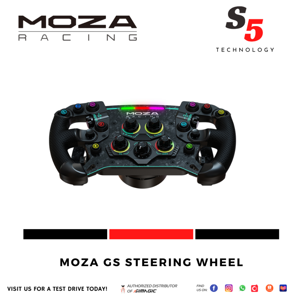 MOZA GS Steering Wheel / GS V1 Alcantara / GS V2 Steering Wheel Leather ...