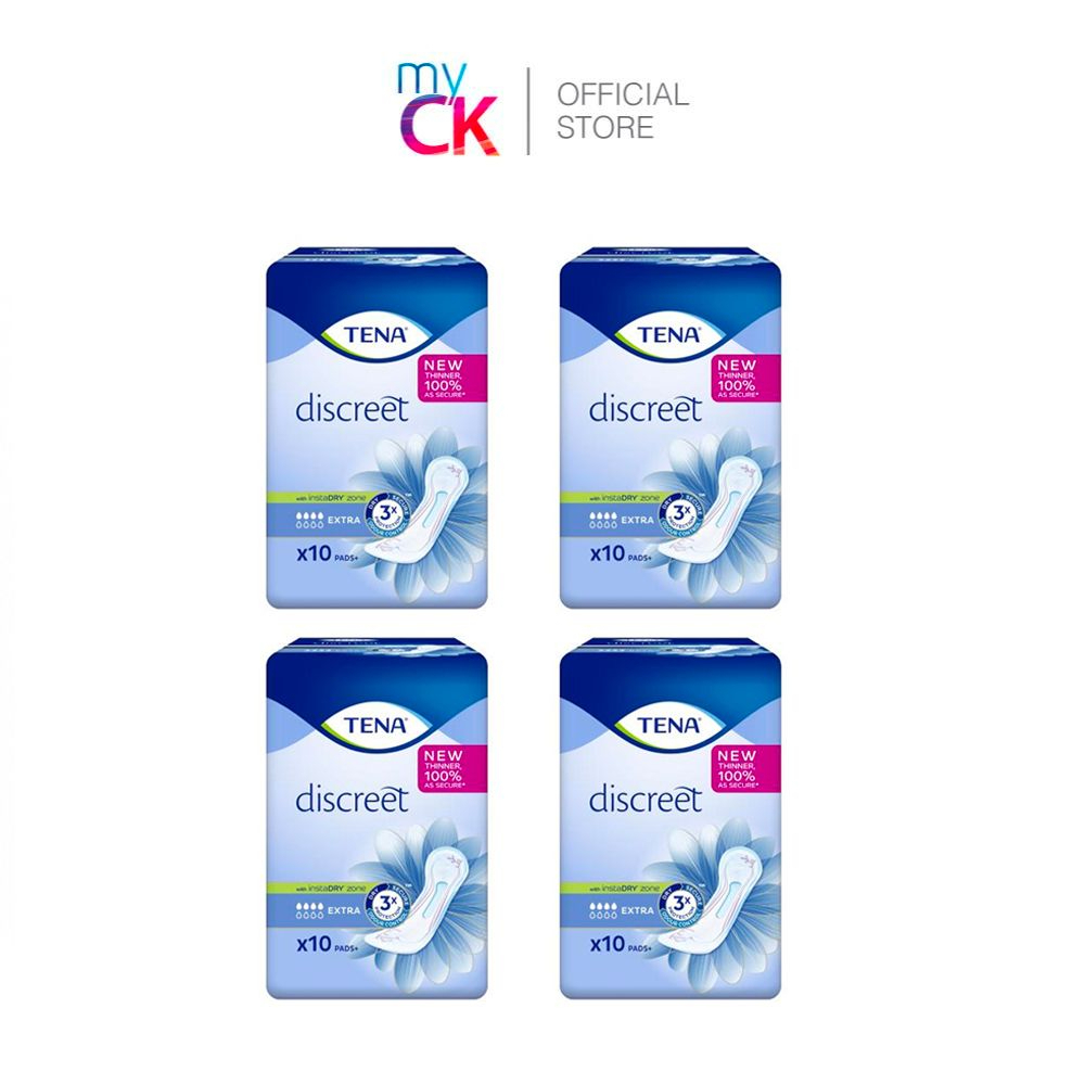 (Bundle of 4) TENA Discreet Extra 10s | Shopee Singapore
