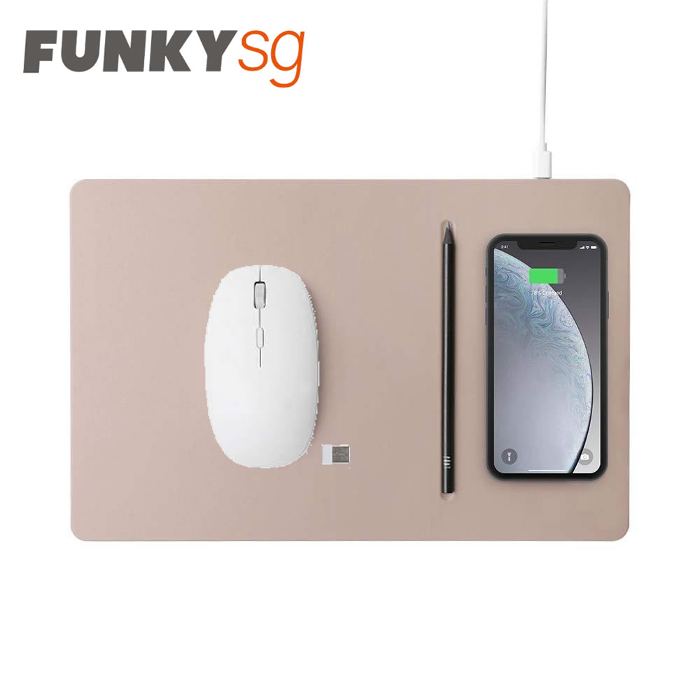 POUT HANDS 3 PRO COMBO- Fast Wireless Charging Mouse Pad + Wireless ...