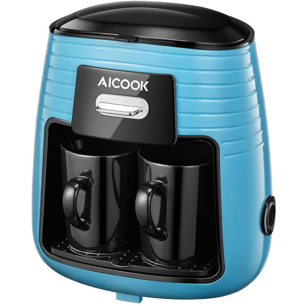 Aicook Filter Coffee Machine, One-Touch Mini Coffee Maker with 2 ...