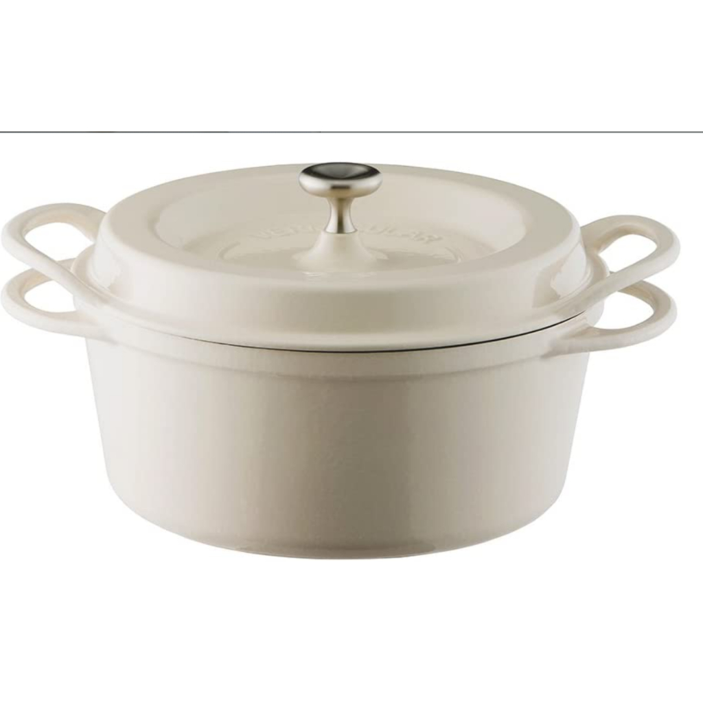 Vermicular Oven Pot Round 22cm Anhydrous Enamel Pot Natural Beige ...