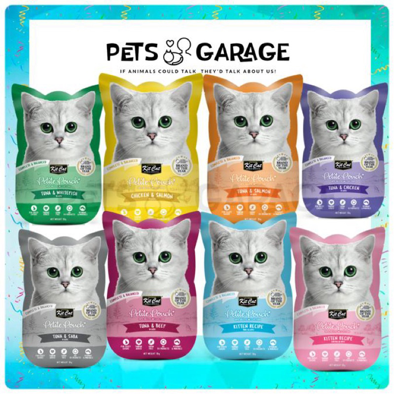 [MIXABLE] Kit Cat Petite Pouch Complete Balanced Cat Food | Shopee ...