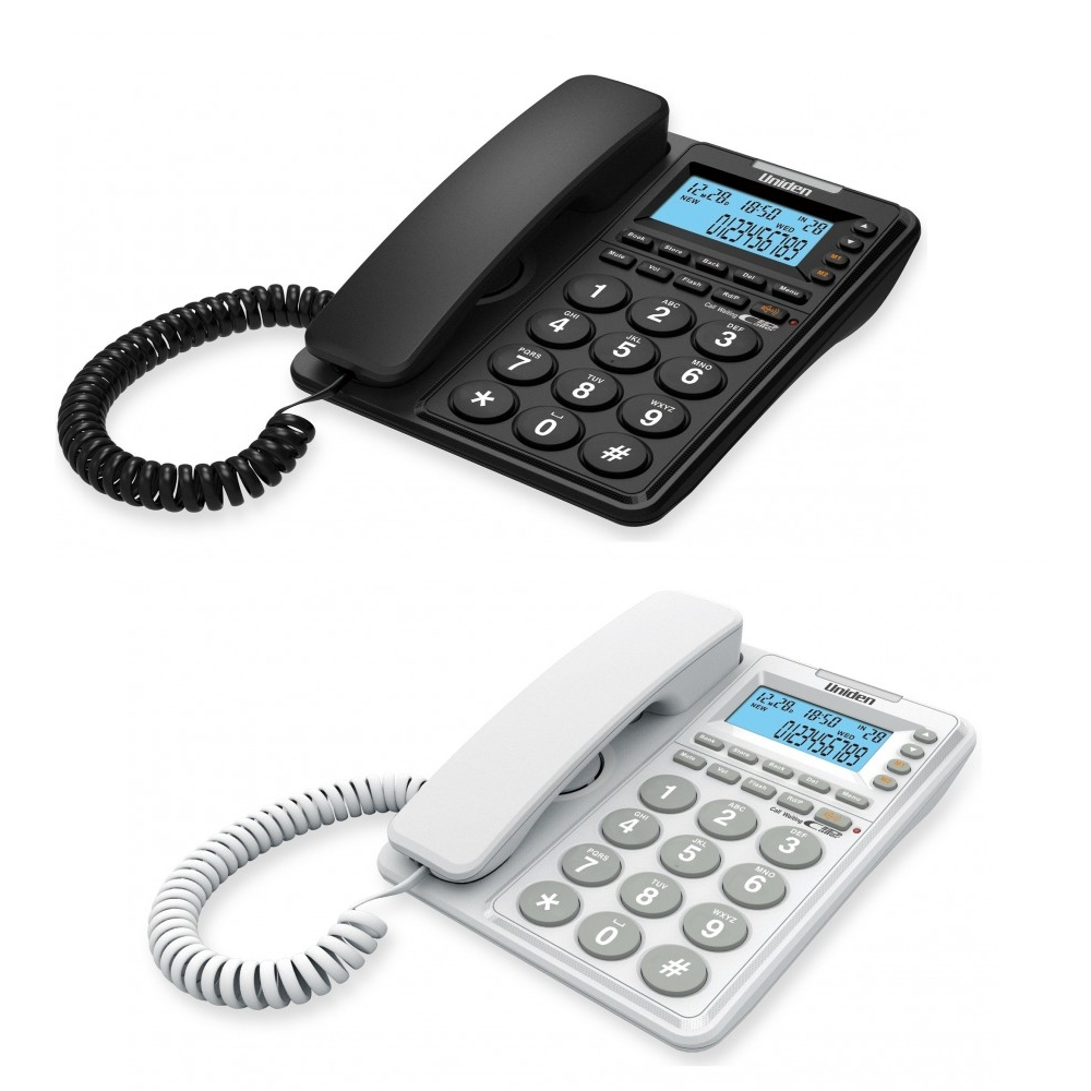 Uniden AT6411 | AT 6411 Big Button & Big Display Digital Corded Phone ...