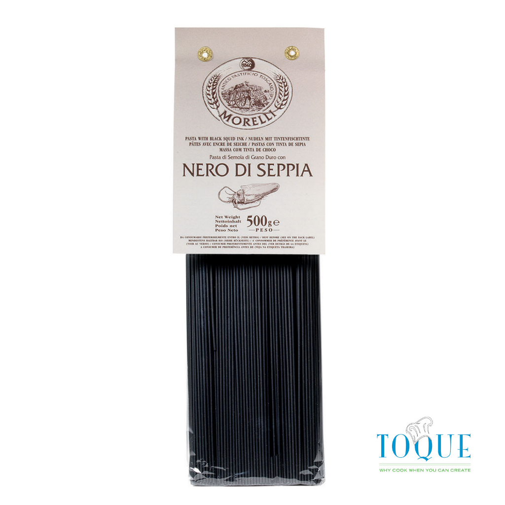 Morelli Pasta Spaghetti with Black Squid Ink 500gm | Shopee Singapore