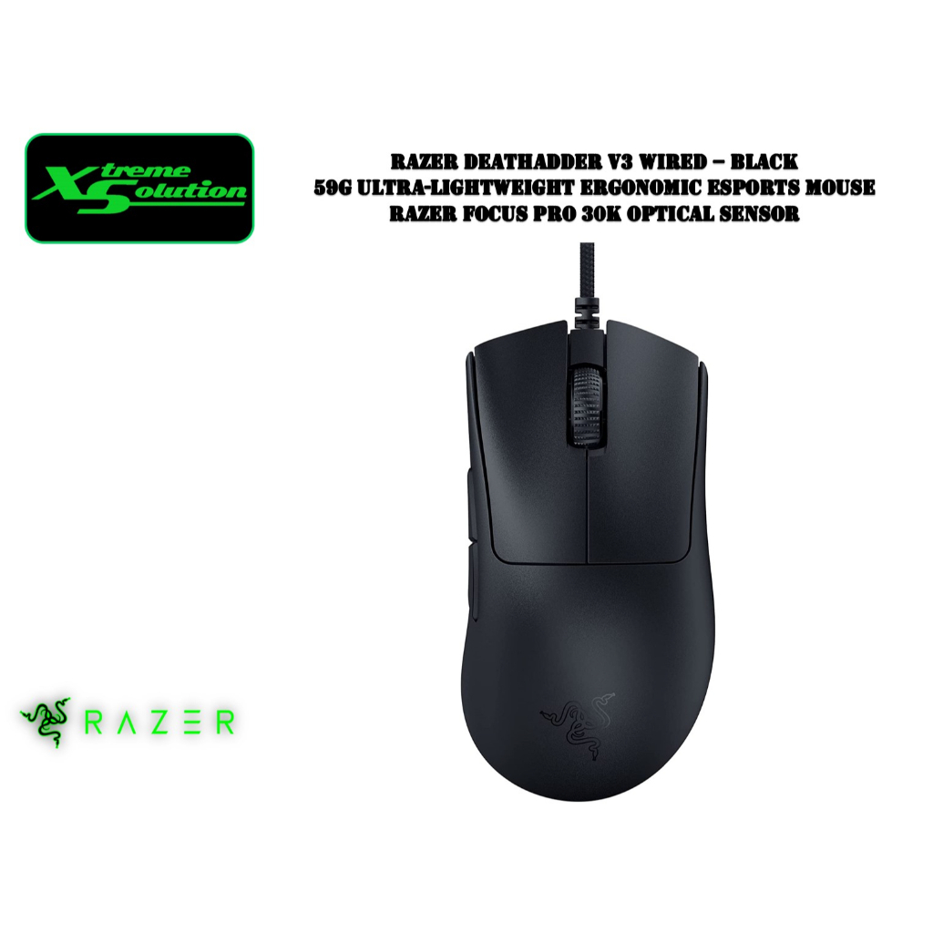 Razer Deathadder V3 Wired - 59g Ultra Lightweight Ergonomic Mouse ...