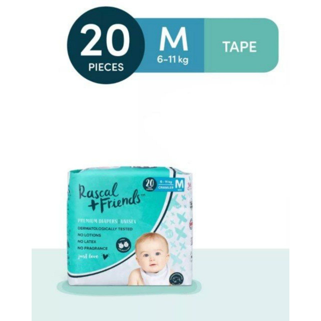 Rascal+Friends, M TAPE Diapers - TRIAL PACK, Rascal + Friends, Rascal ...