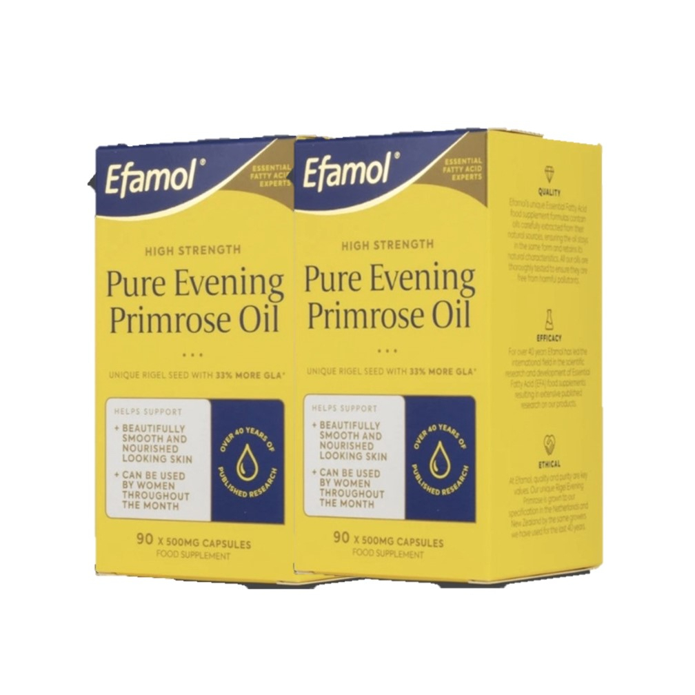 Efamol Pure Evening Primrose (EPO) 500mg 2x90s (Twin Pack) | Shopee ...
