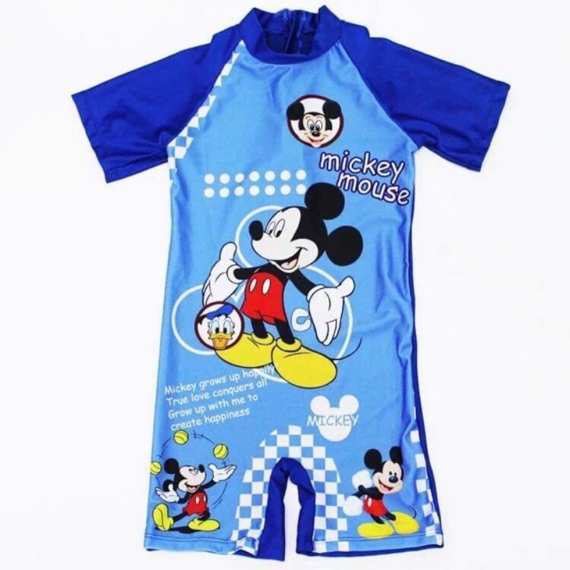 Mickey Mouse Costume Swimwear Swimsuit Cartoon Kids Boys Swimming ...